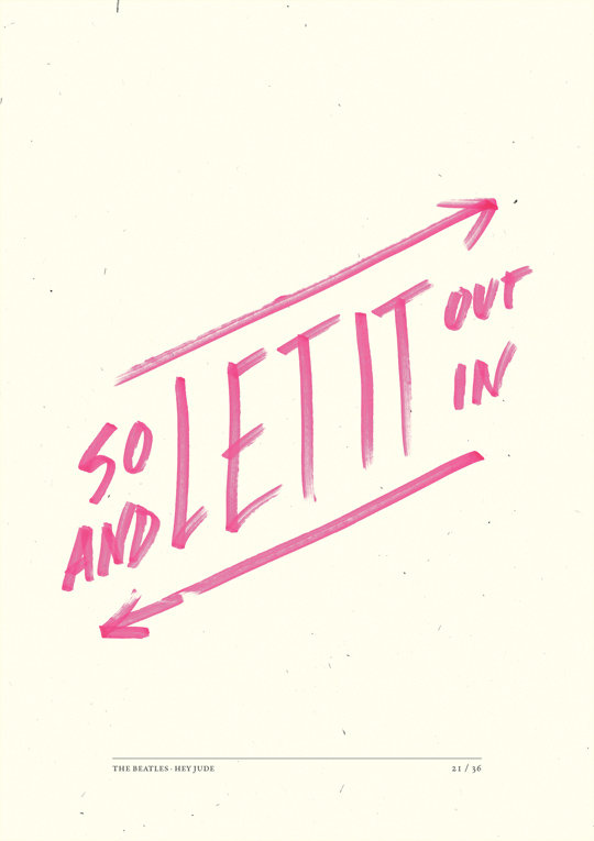 Hey Jude typographic project – Feel Desain | your daily dose of creativity