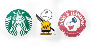 Classic Cartoons Characters Reimagined As Famous Logos – Feel Desain ...
