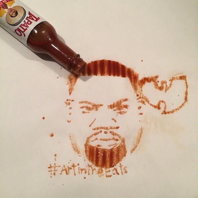Portraits made of Food and Condiments | T. Cherry – Feel Desain | your ...