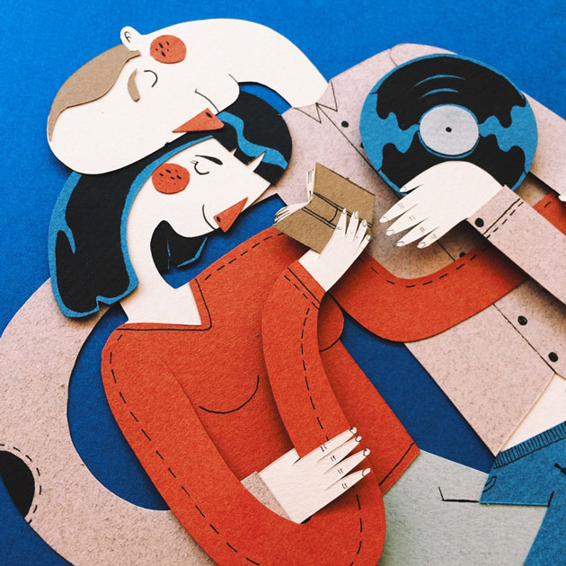 Layered Paper Illustrations | Jotaka – Feel Desain | your daily dose of ...