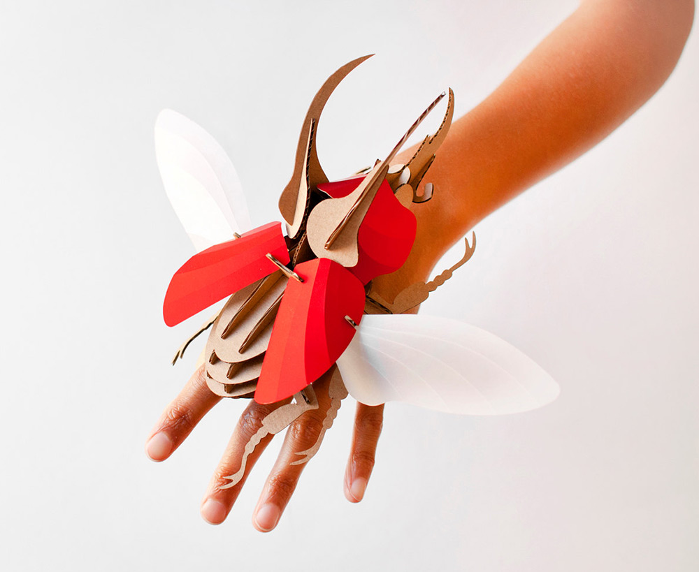 DIY Paper Beetle Sculpture – Feel Desain | your daily dose of creativity