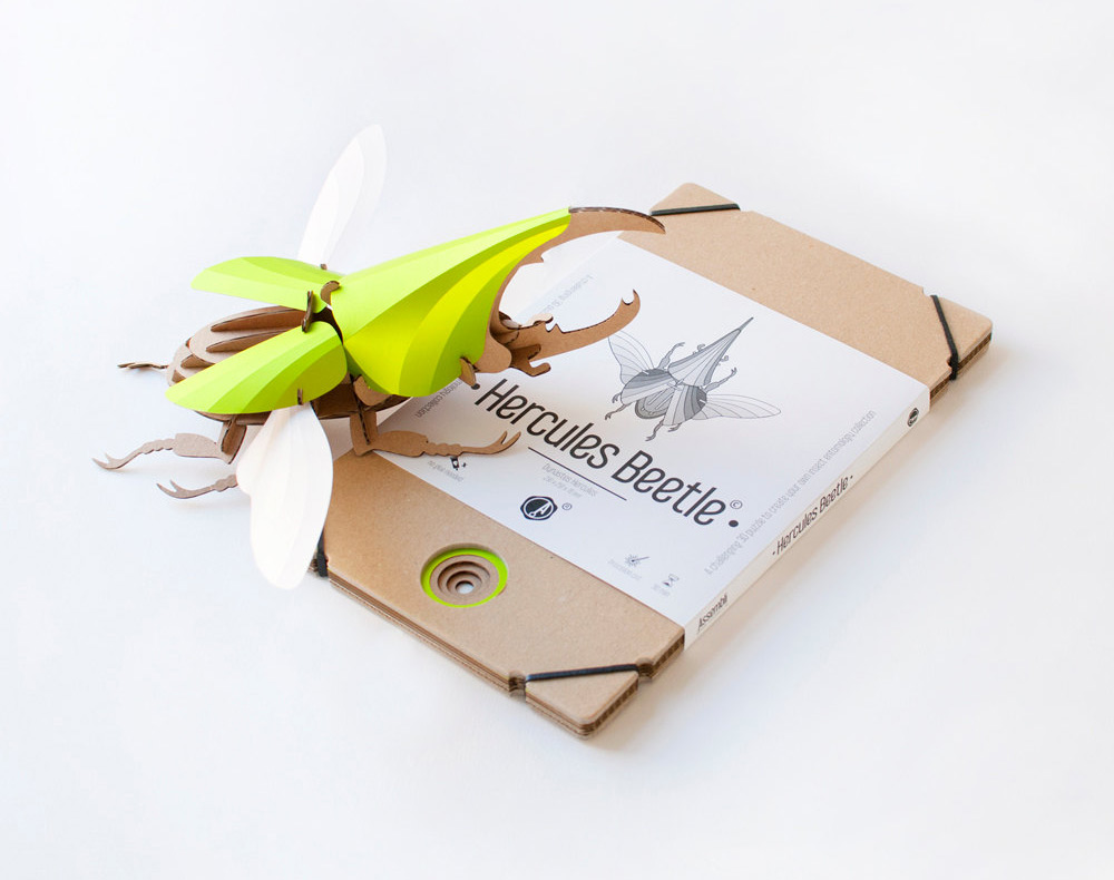 DIY Paper Beetle Sculpture – Feel Desain | your daily dose of creativity